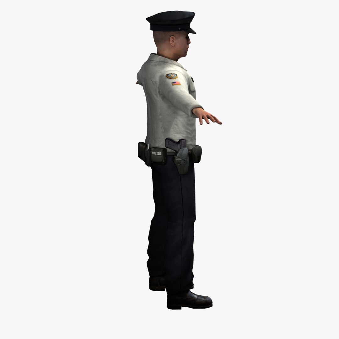 Policeman Police Man 3d Model