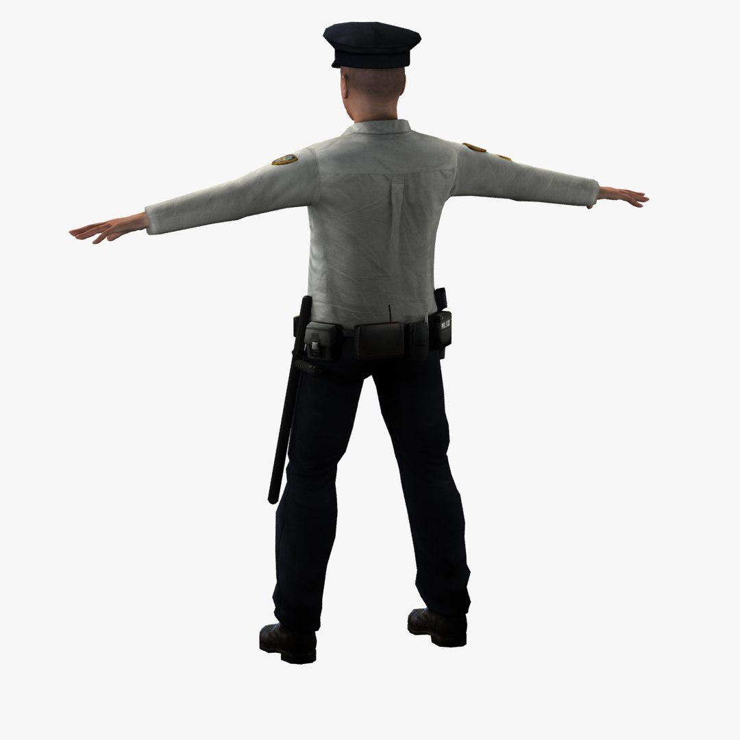 Policeman Police Man 3d Model