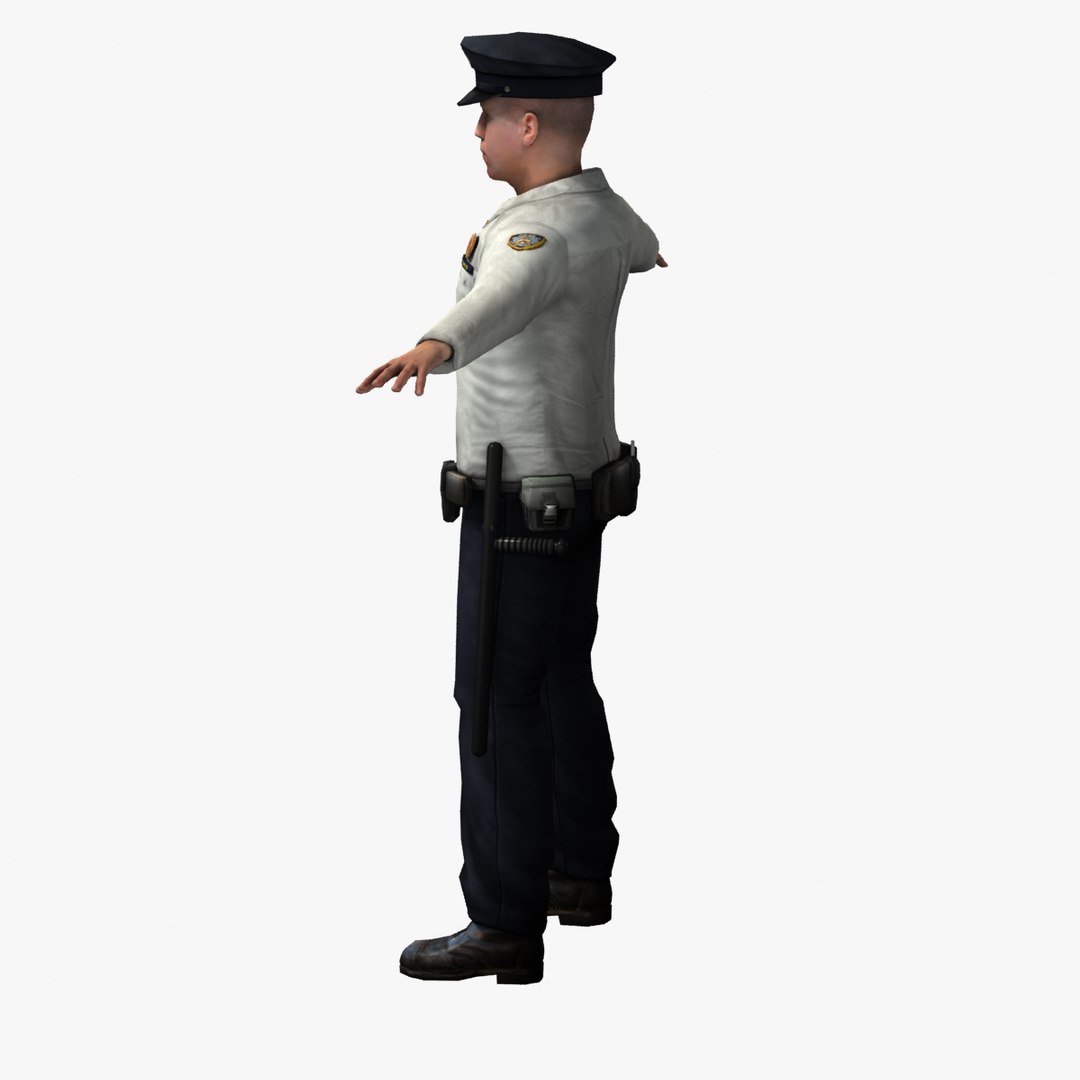Policeman Police Man 3d Model