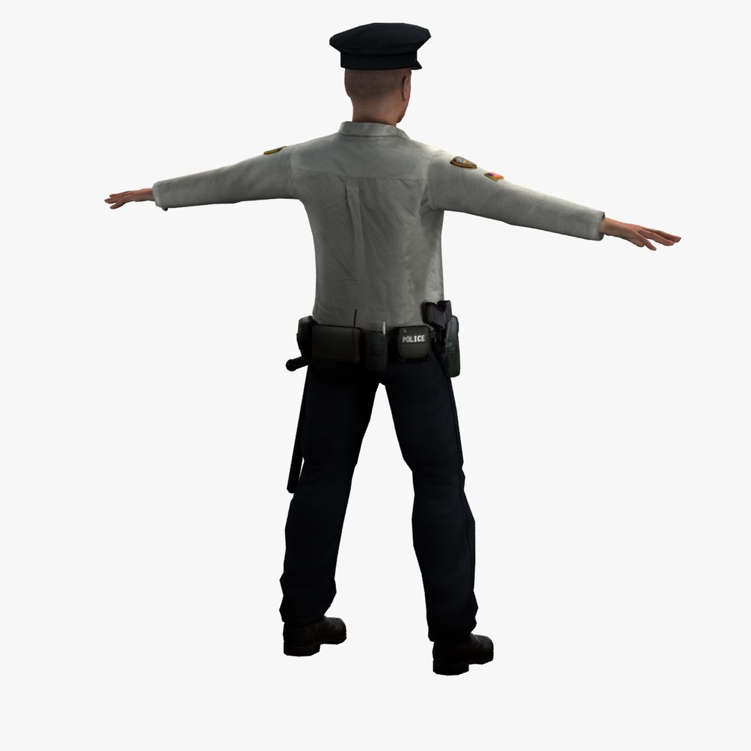 Policeman Police Man 3d Model