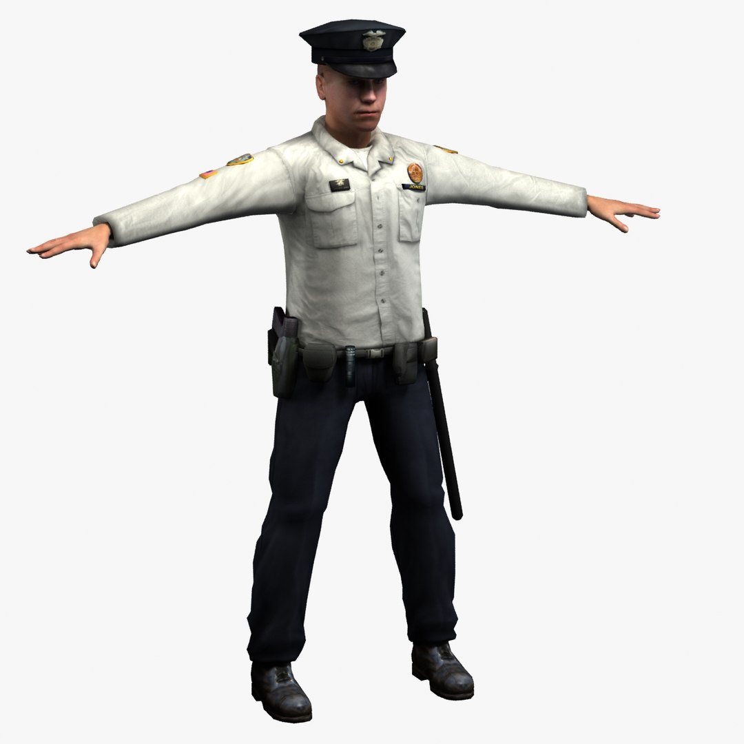 Policeman Police Man 3d Model