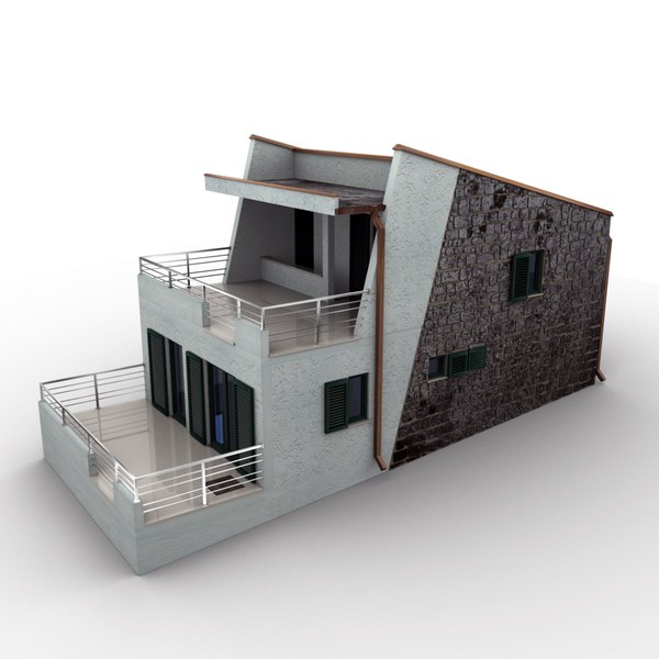 contemporary houses 3d model