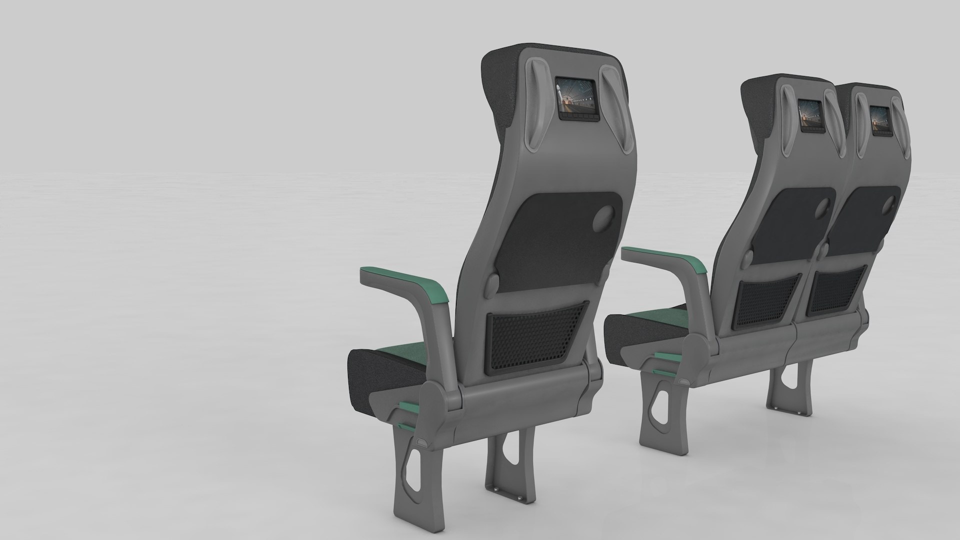 Bus Train 3D Model - TurboSquid 1552360