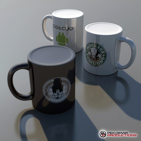 3D Cinema 4D coffee mug cup