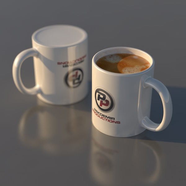 3D Cinema 4D coffee mug cup