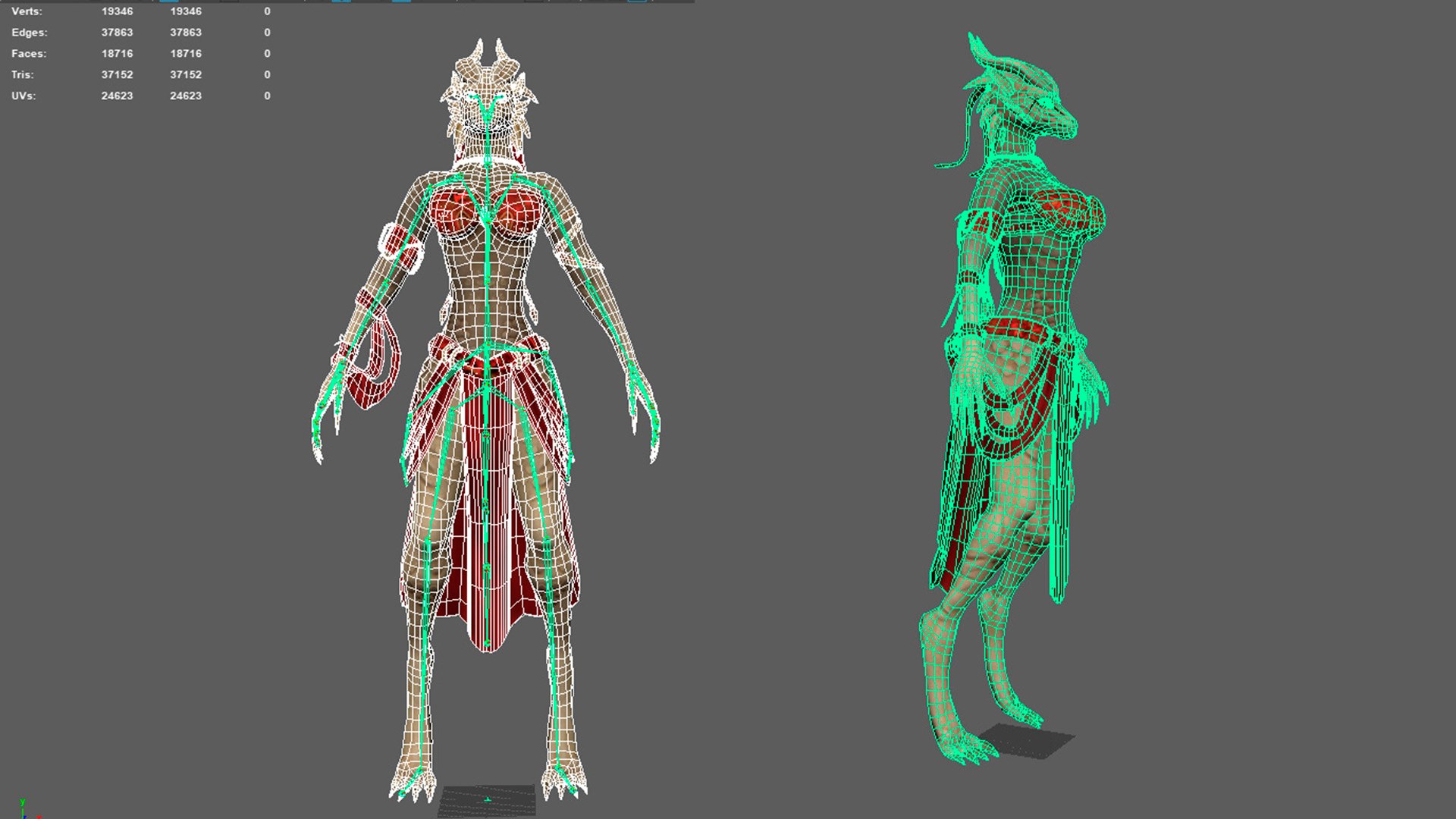 Female Creatures Mini Pack 3D Model - TurboSquid 2395683