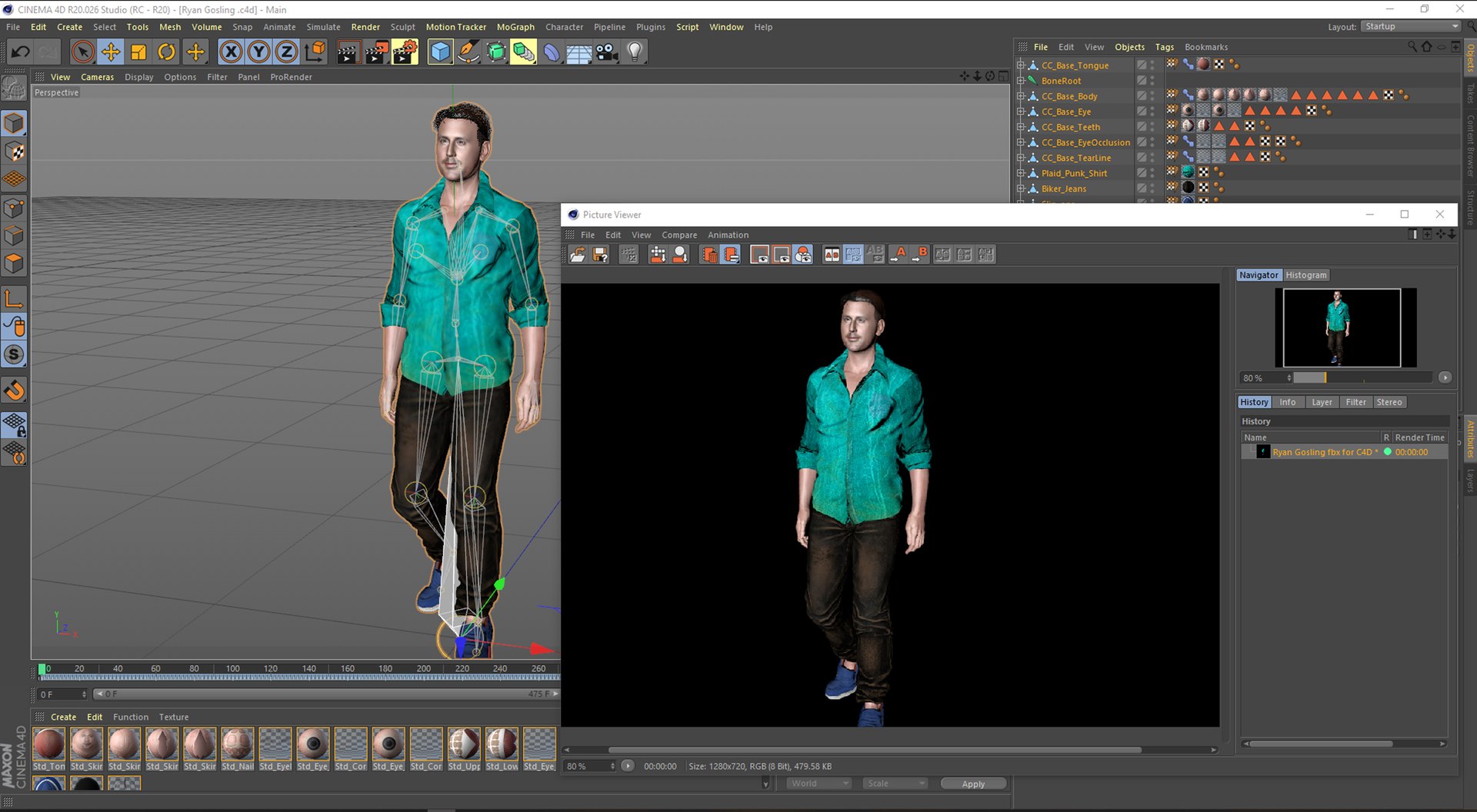 3D Ryan Gosling 3D Rigged Model Ready For Animation - TurboSquid 1948368