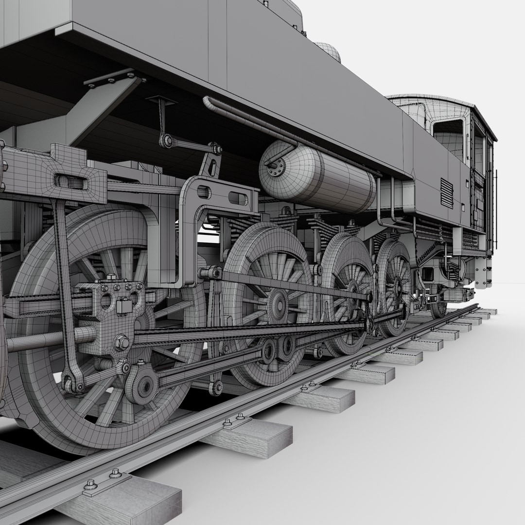 3D Model Steam Locomotive - TurboSquid 2032111