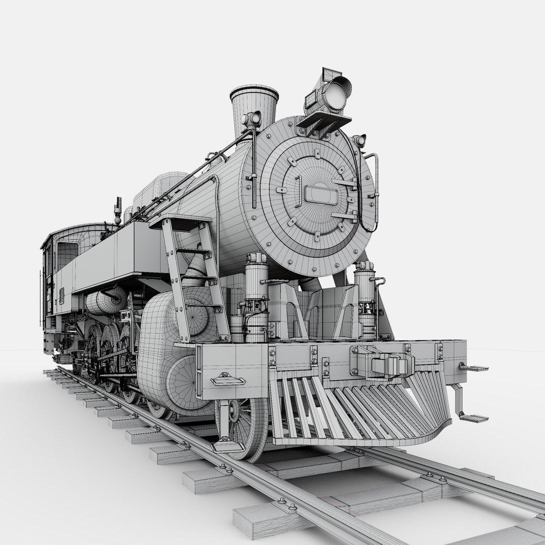 3D Model Steam Locomotive - TurboSquid 2032111