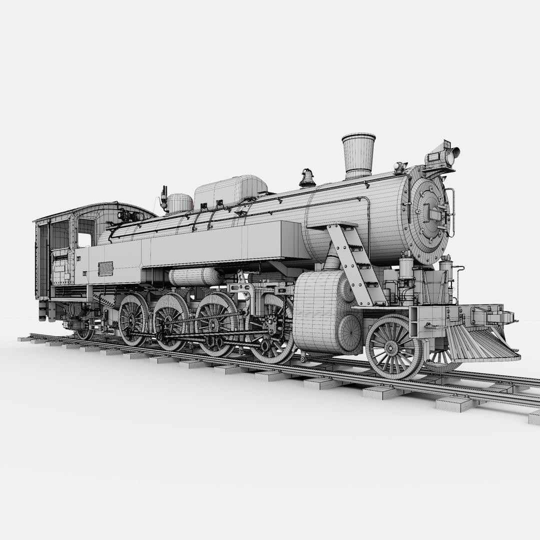 3D Model Steam Locomotive - TurboSquid 2032111
