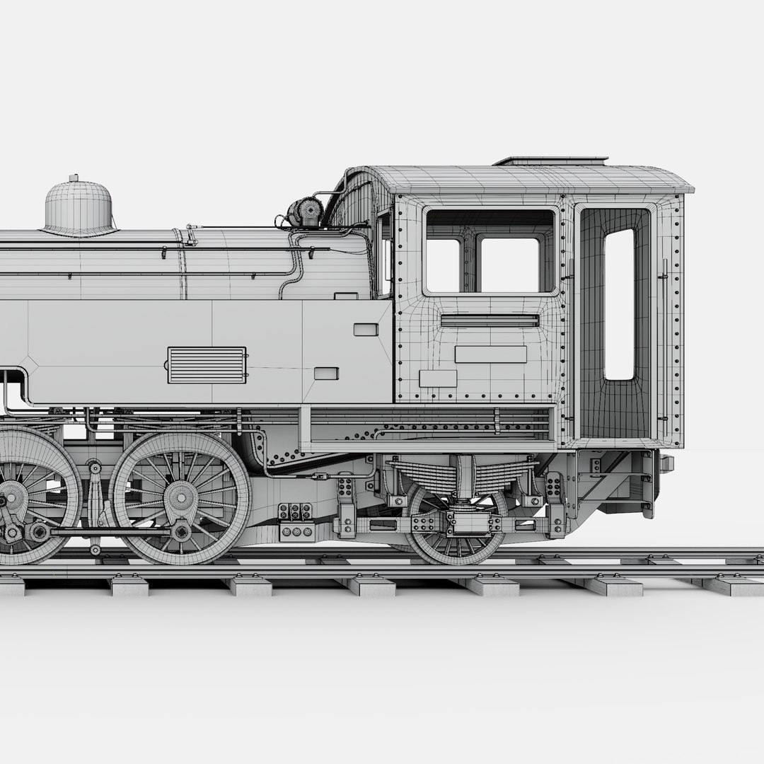 3D Model Steam Locomotive - TurboSquid 2032111