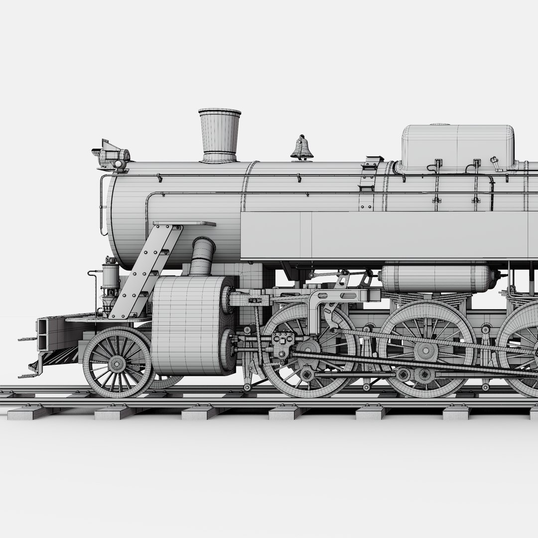 3D Model Steam Locomotive - TurboSquid 2032111