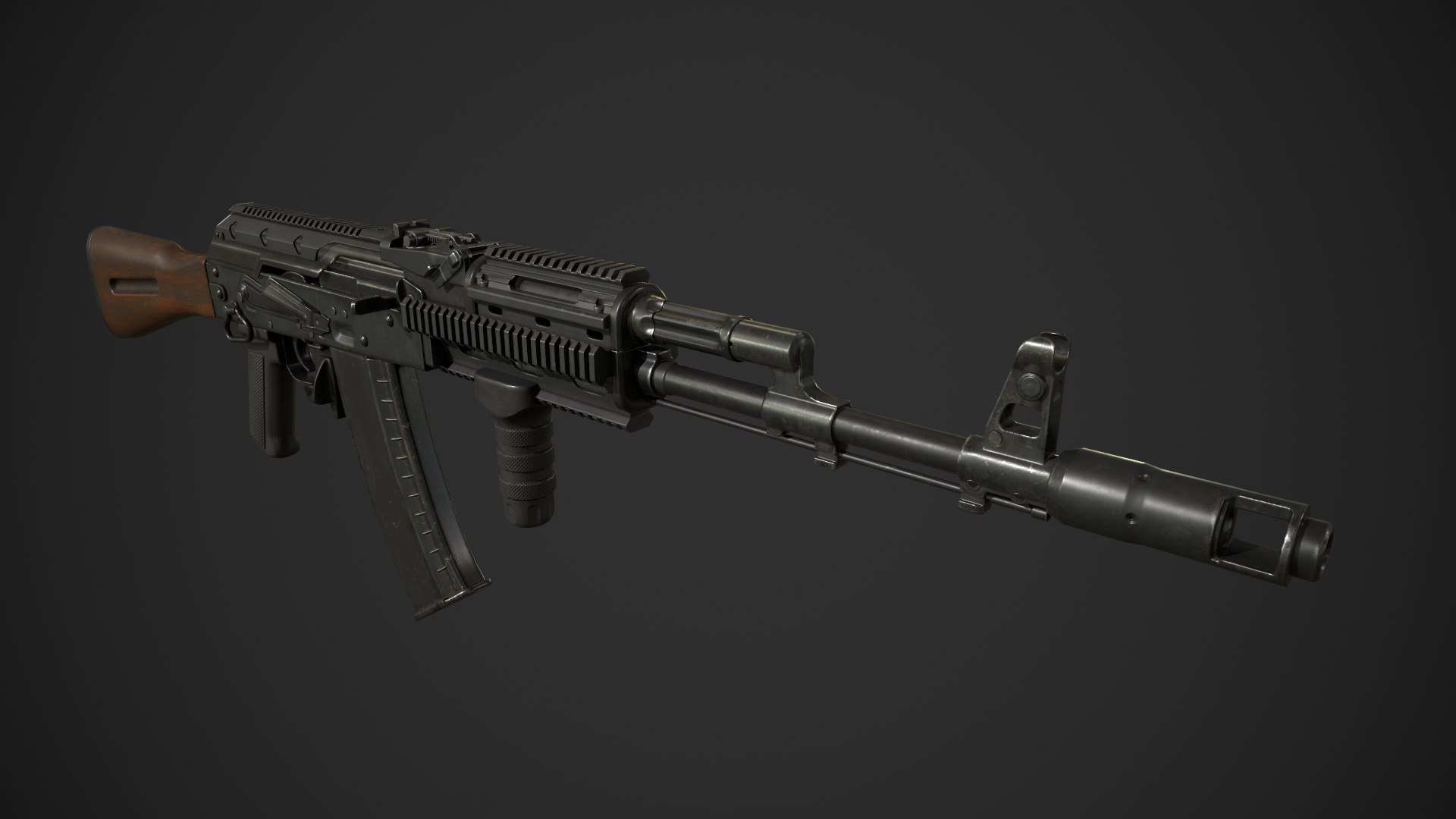 AK-74 Rifle 3D Model - TurboSquid 1745987