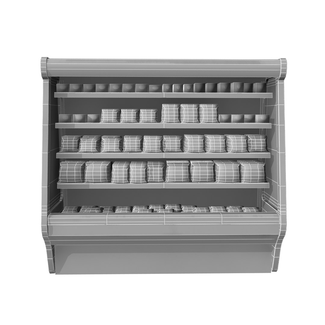 Display Freezer 3d Model