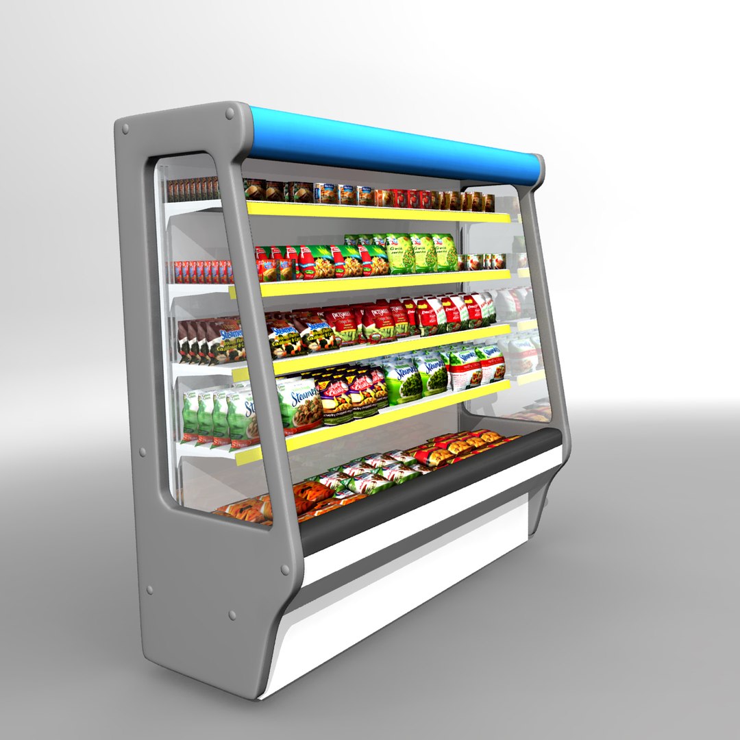 Display Freezer 3d Model