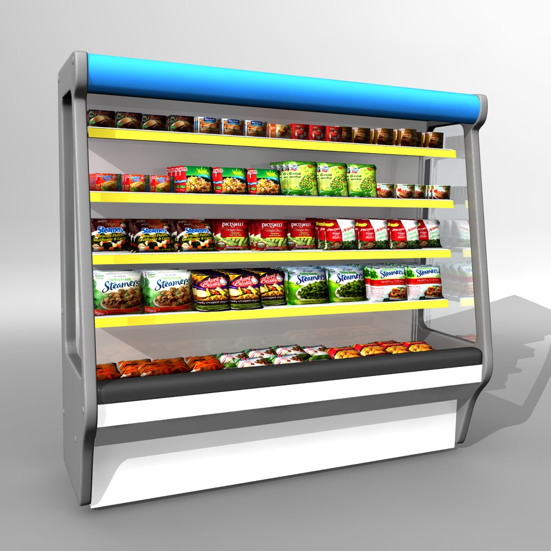 Display Freezer 3d Model
