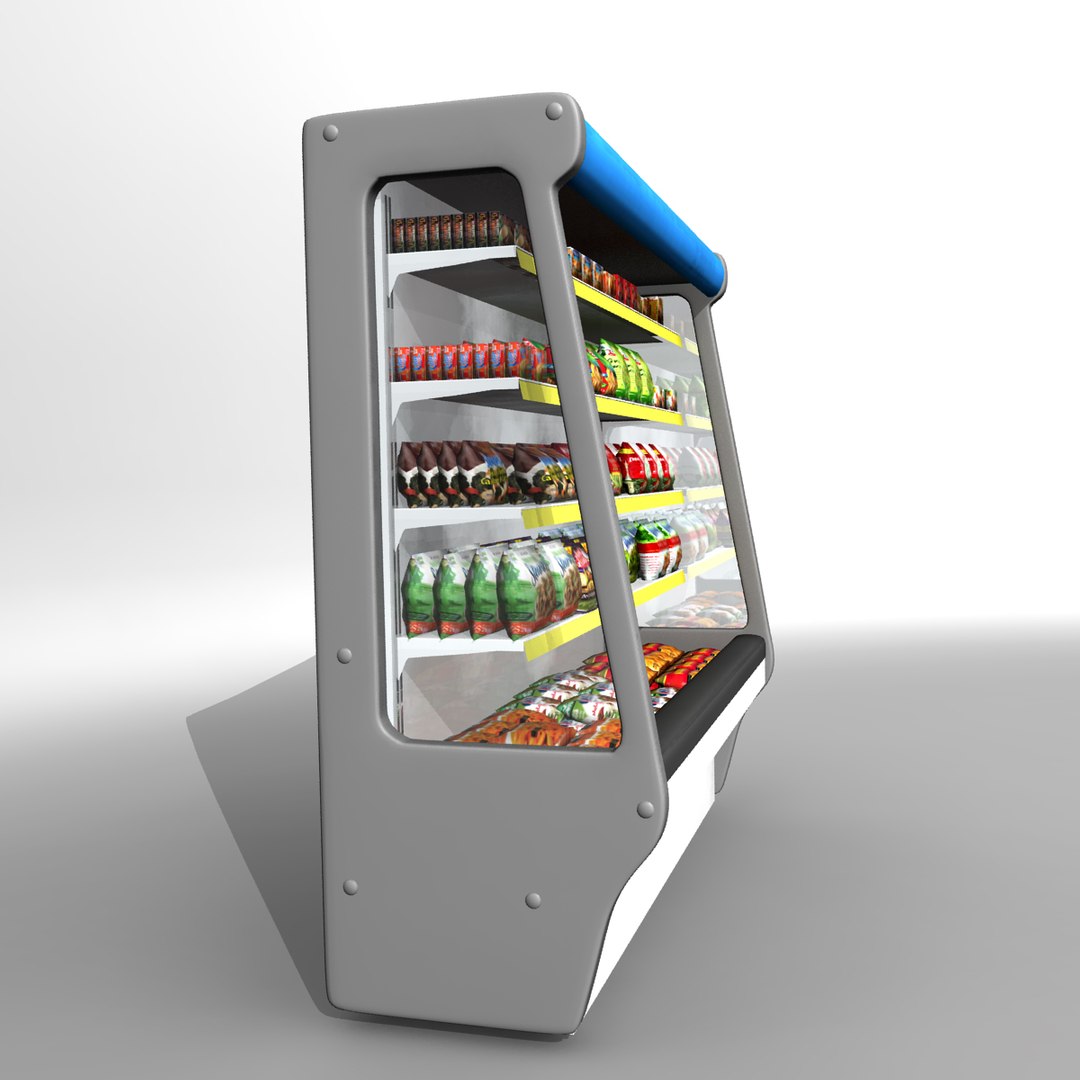 Display Freezer 3d Model