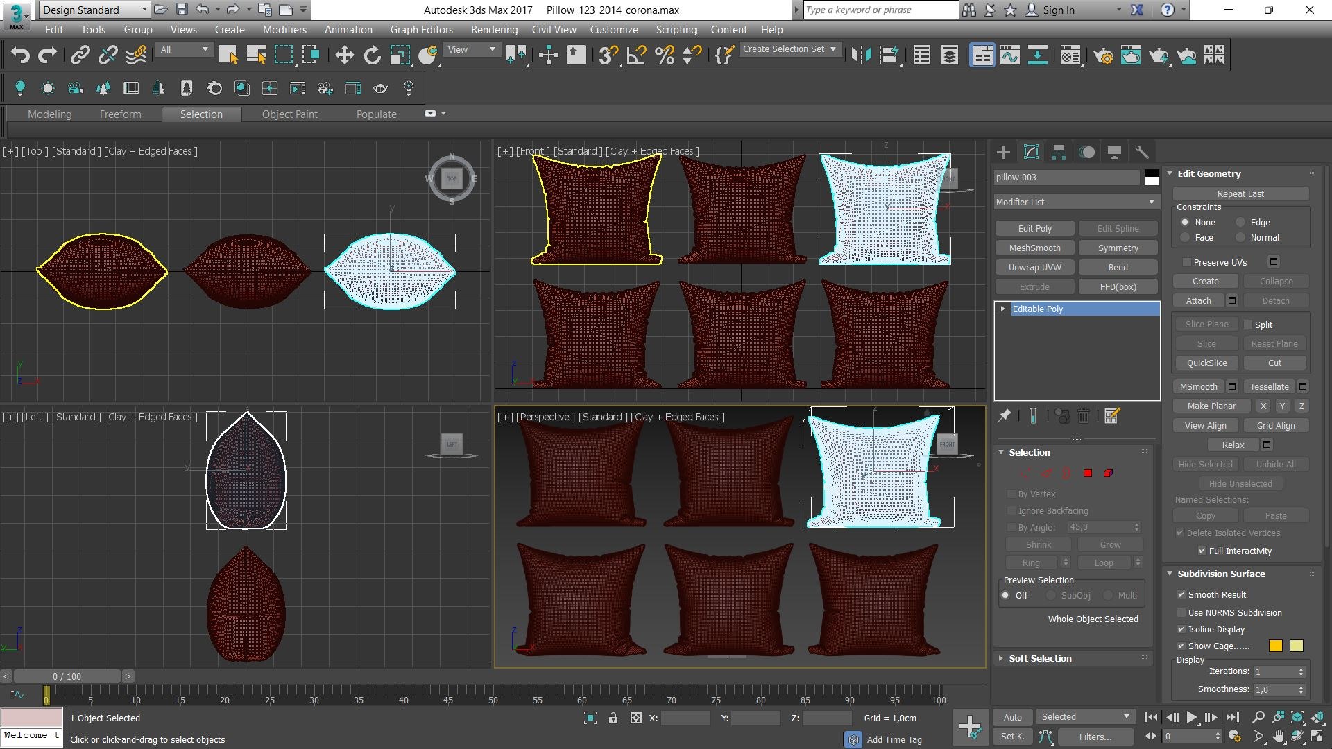 Decorative Pillows Set 123 3D Model - TurboSquid 1935345