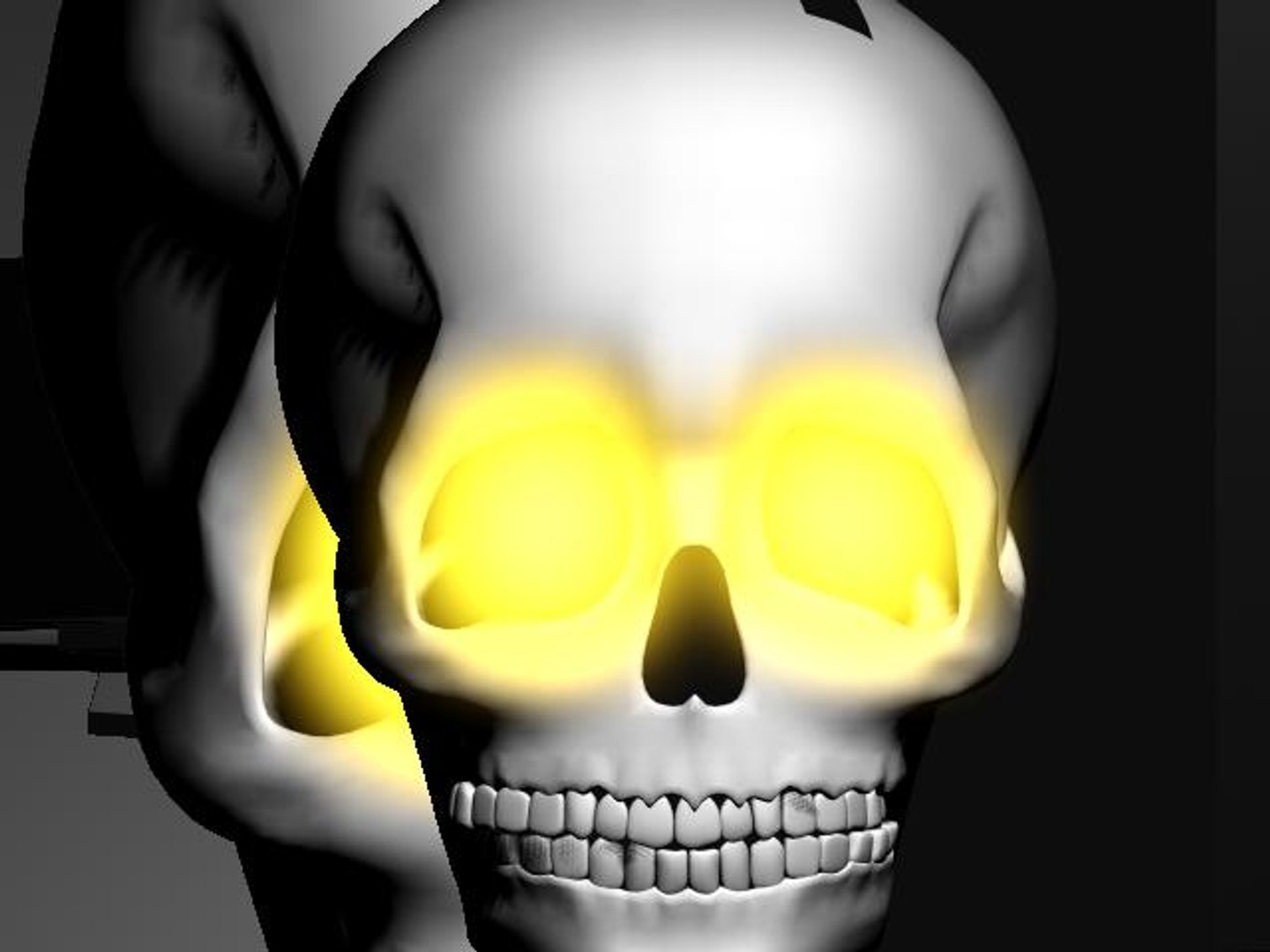 Free Glowing Skull 3d Model