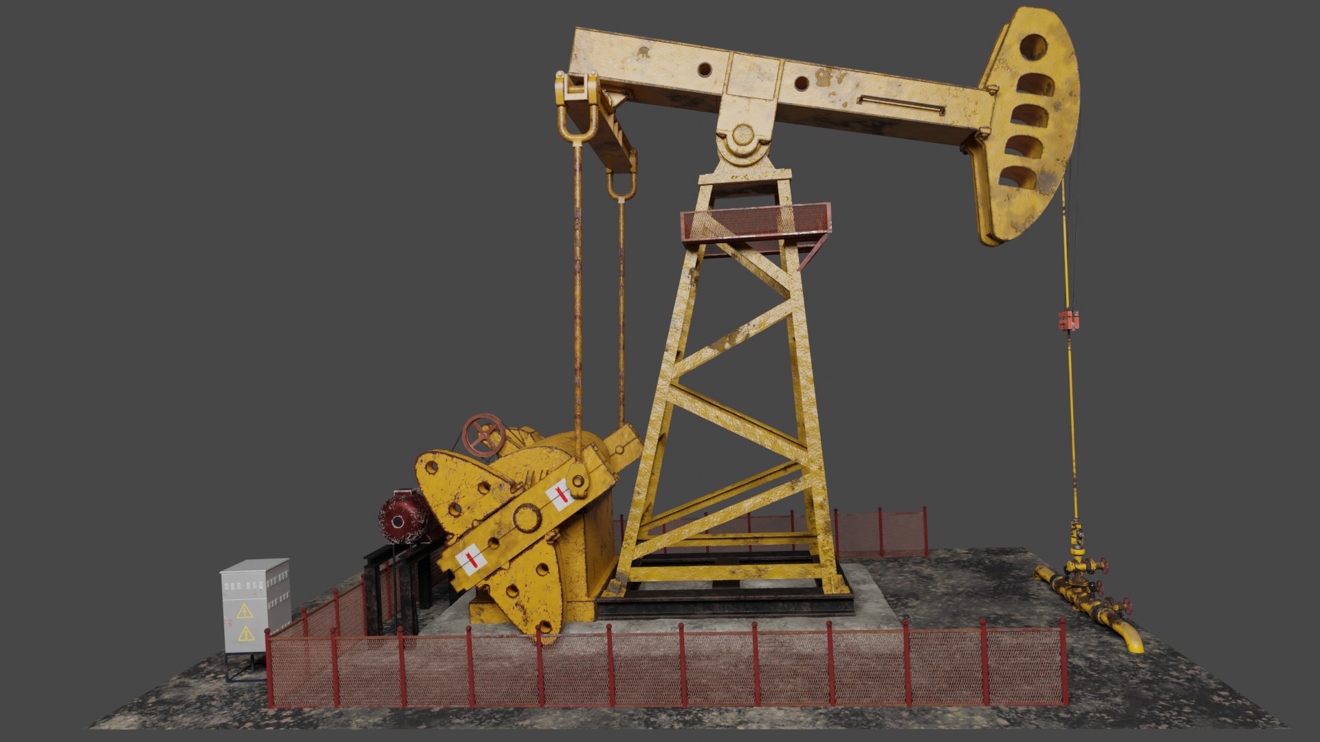 Oil Rig Model - TurboSquid 1936057