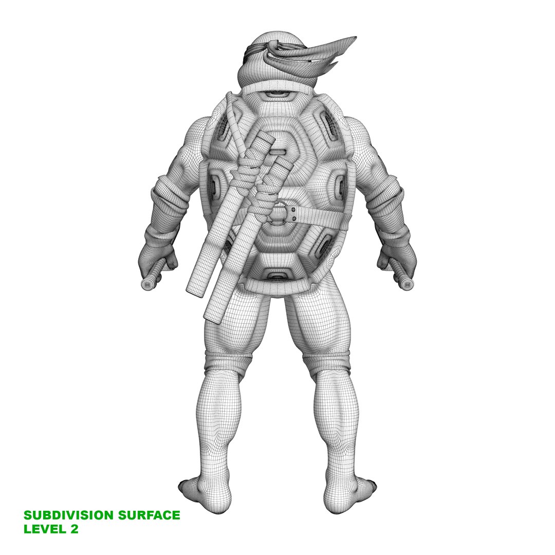 TMNT Ninja Turtles Leonardo 3D Model - TurboSquid 2189957