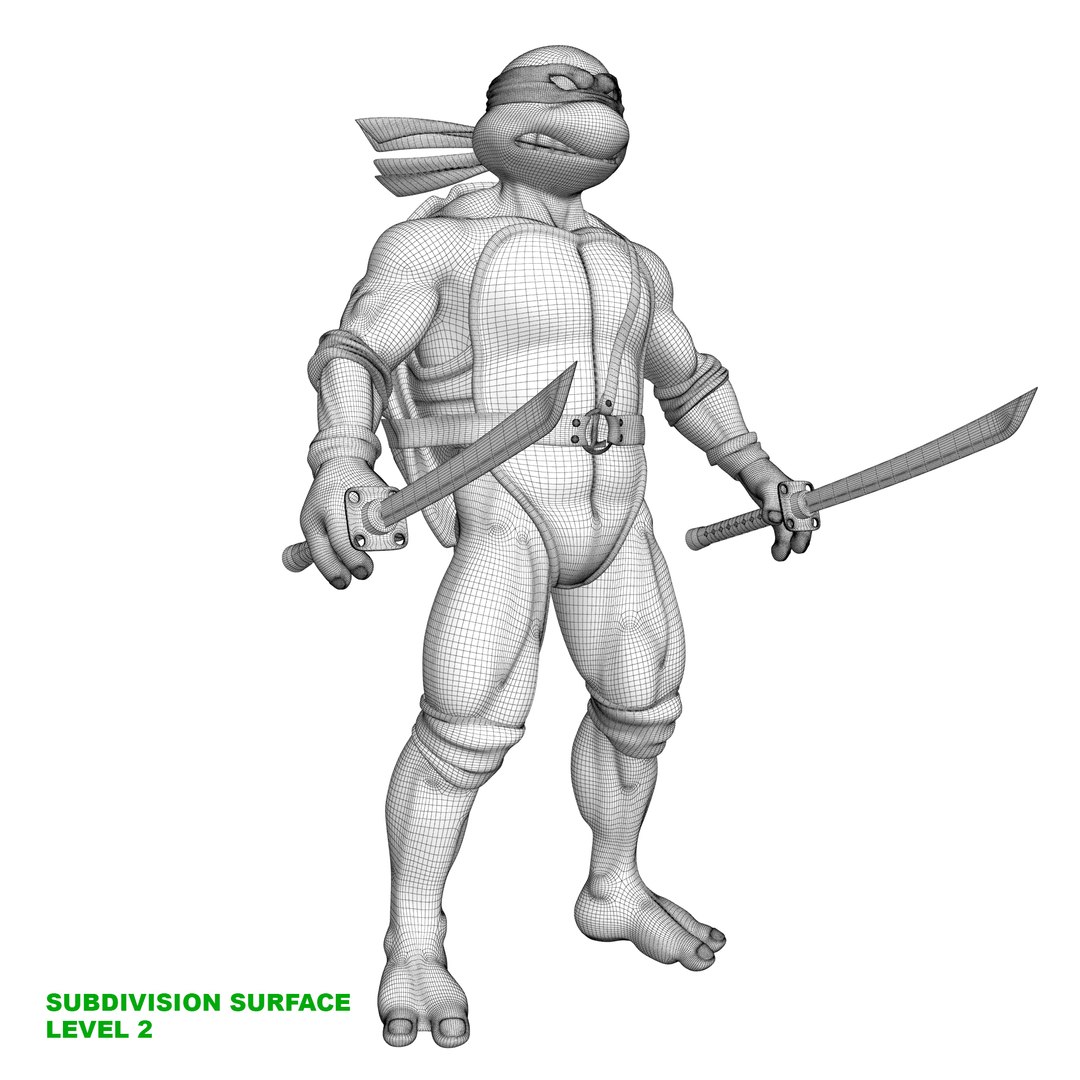 TMNT Ninja Turtles Leonardo 3D Model - TurboSquid 2189957