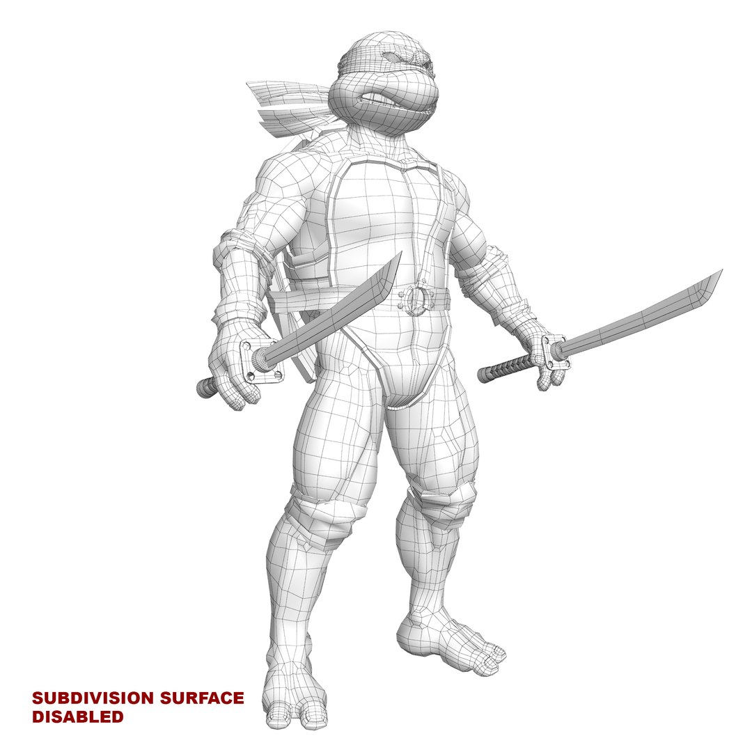 TMNT Ninja Turtles Leonardo 3D Model - TurboSquid 2189957