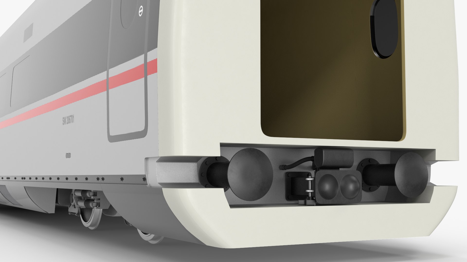 3D CR400 Fuxing Train Wagon Electric Drive model - TurboSquid 2087414
