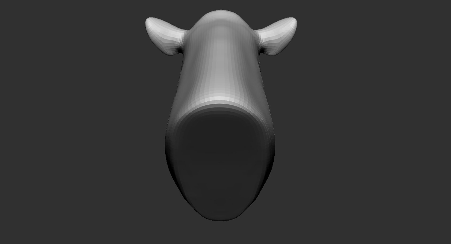 3D Model Cow Head Base Mesh - TurboSquid 1428012