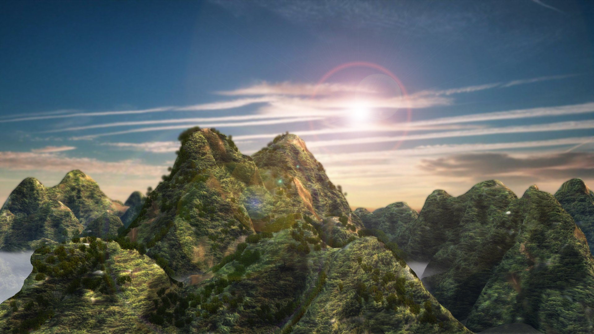 Mountain View Scene Took A Big Effort To Do 3D Model - TurboSquid 1831594