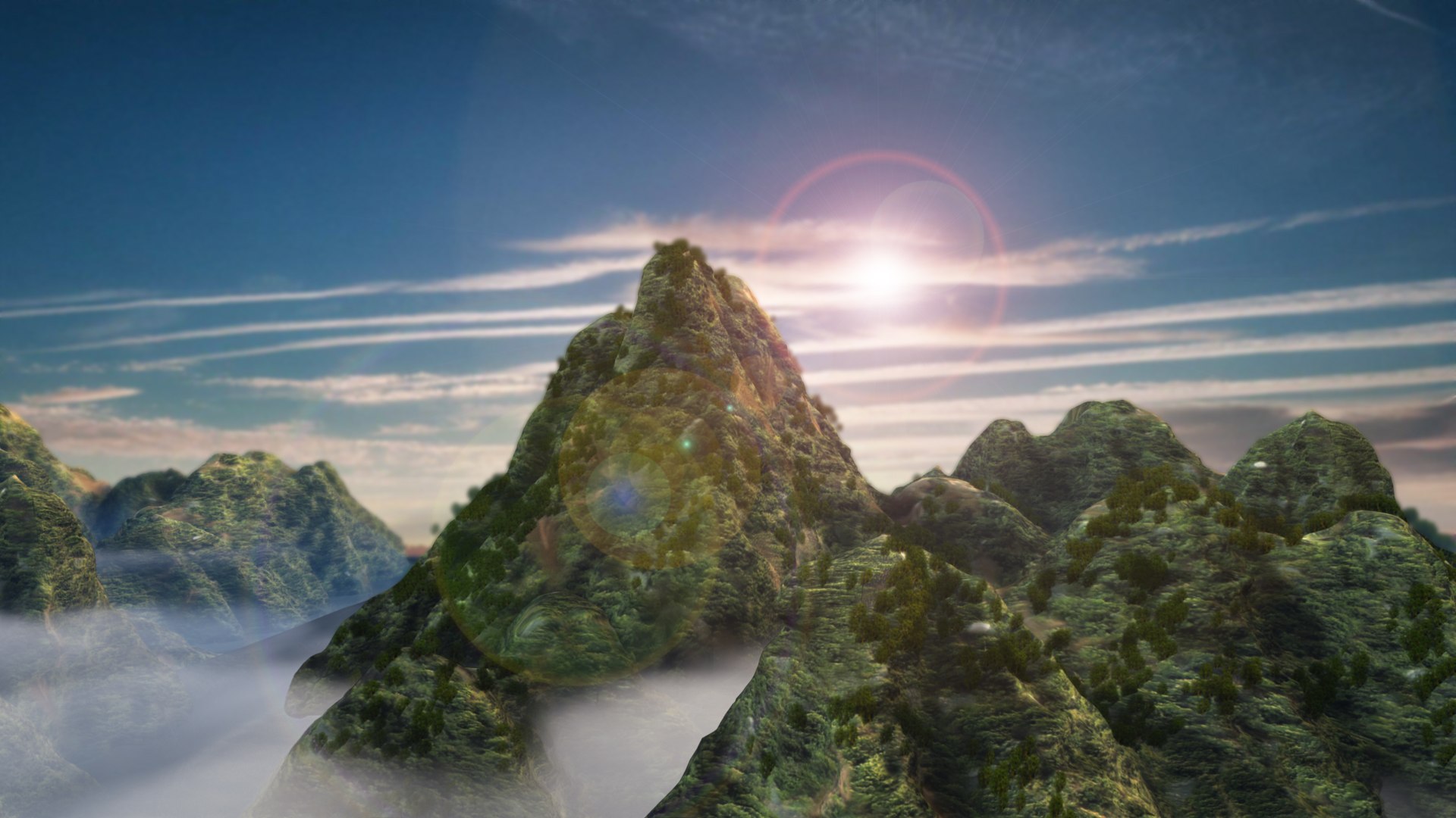 Mountain View Scene Took A Big Effort To Do 3D Model - TurboSquid 1831594