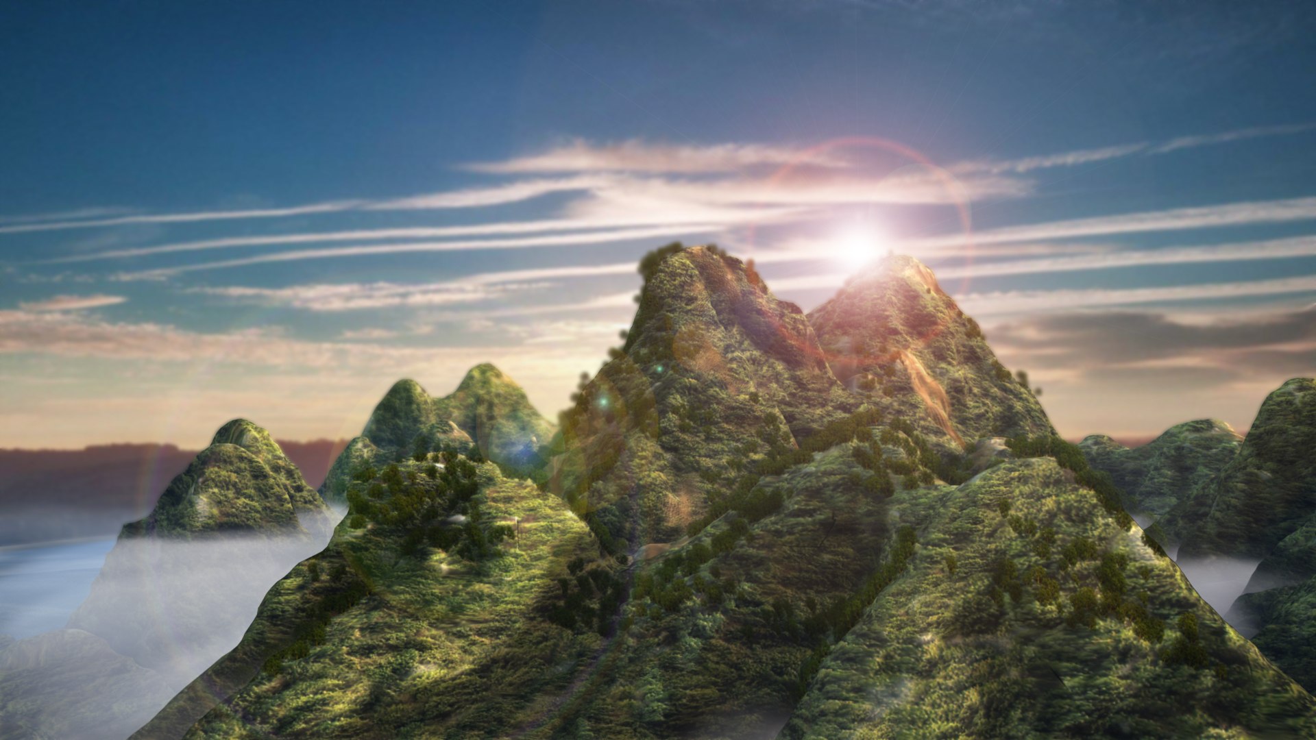 Mountain View Scene Took A Big Effort To Do 3D Model - TurboSquid 1831594