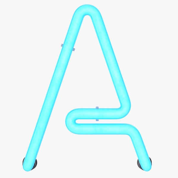 3D neon letter light - TurboSquid 1626036