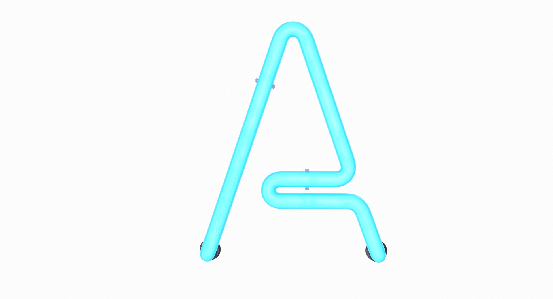 3D neon letter light - TurboSquid 1626036