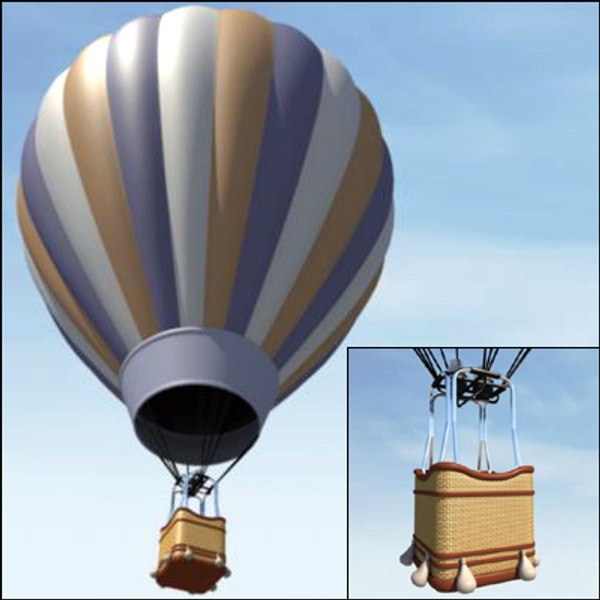 3d model hot air balloon