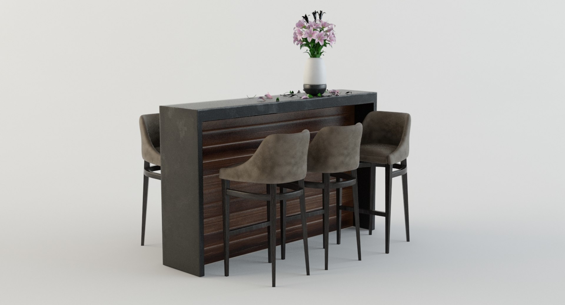 3D Model Bar Counter - TurboSquid 1323703