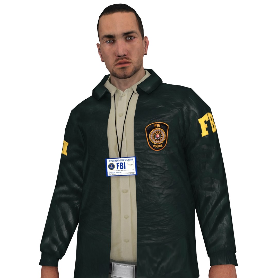 3d Model Rigged Fbi Agent