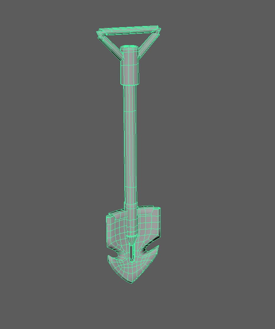 3D model stylized shovel low-poly modeled - TurboSquid 1652875