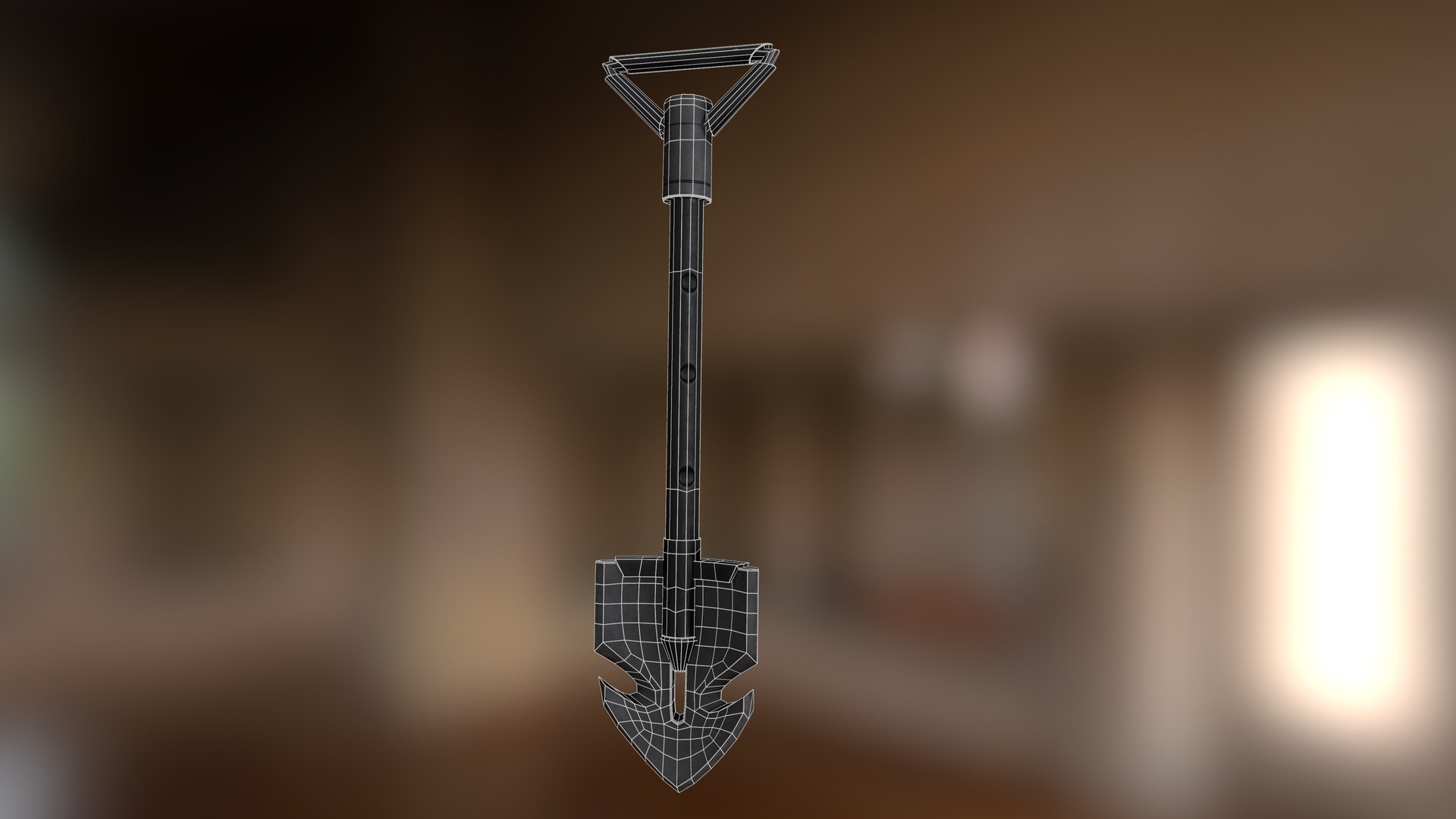 3D model stylized shovel low-poly modeled - TurboSquid 1652875
