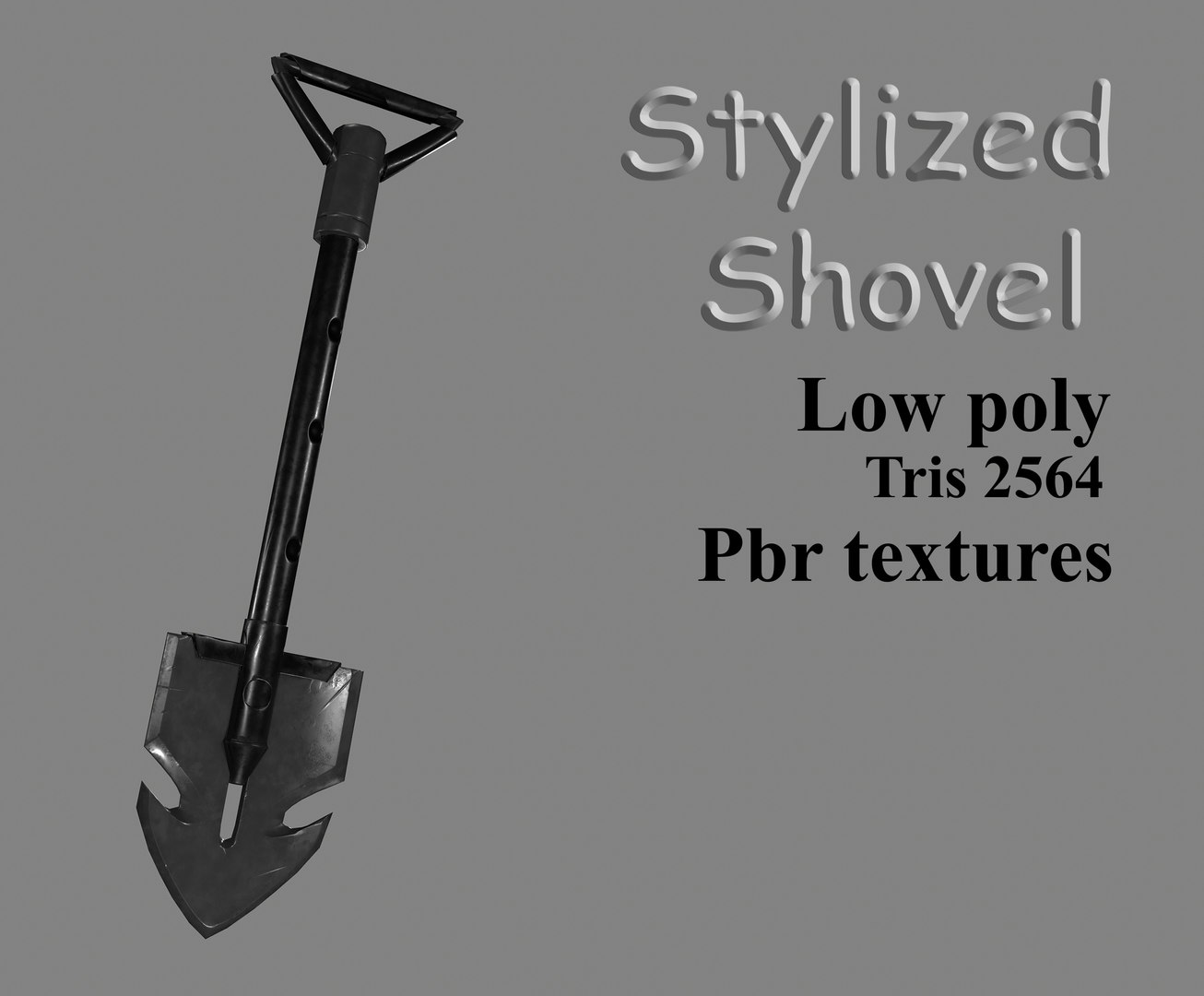 3D model stylized shovel low-poly modeled - TurboSquid 1652875