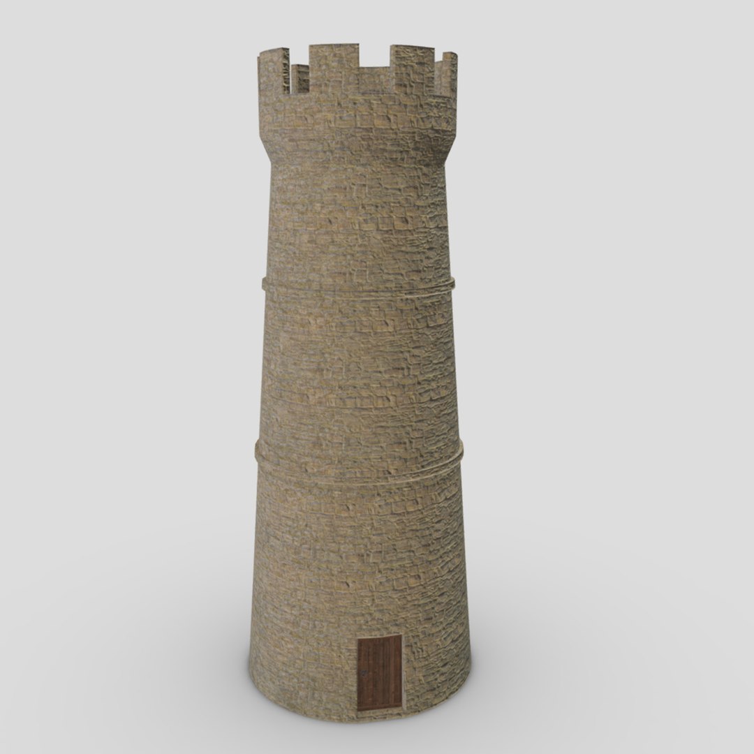 Medieval Castle Module 01 Low Poly PBR Realistic 3D Model - TurboSquid ...