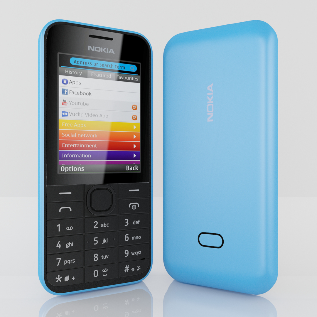 nokia 207 208 3d model