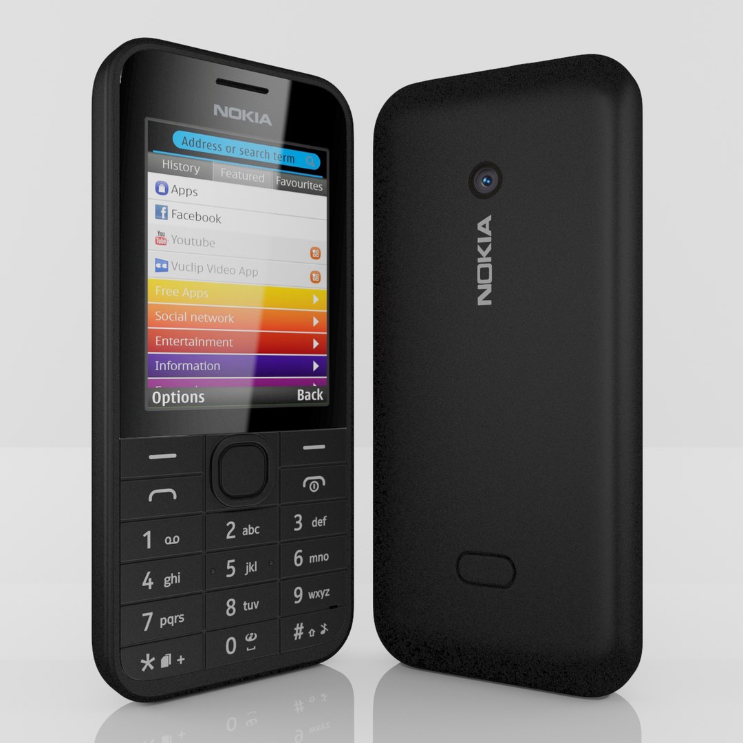 nokia 207 208 3d model