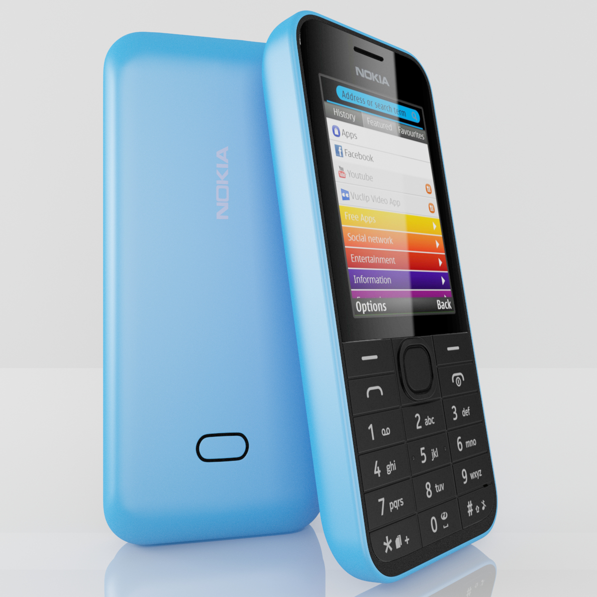 nokia 207 208 3d model