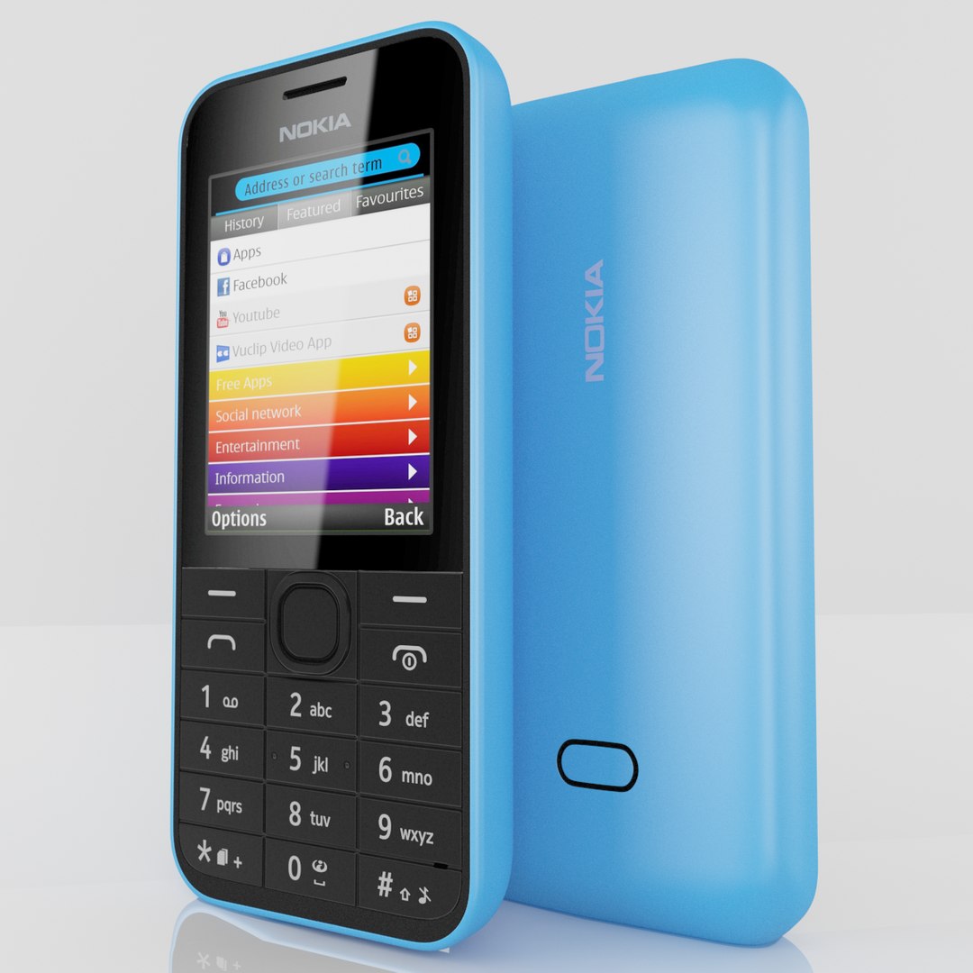 nokia 207 208 3d model