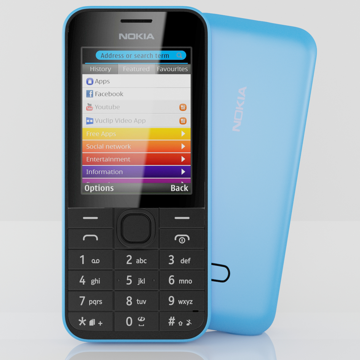 nokia 207 208 3d model