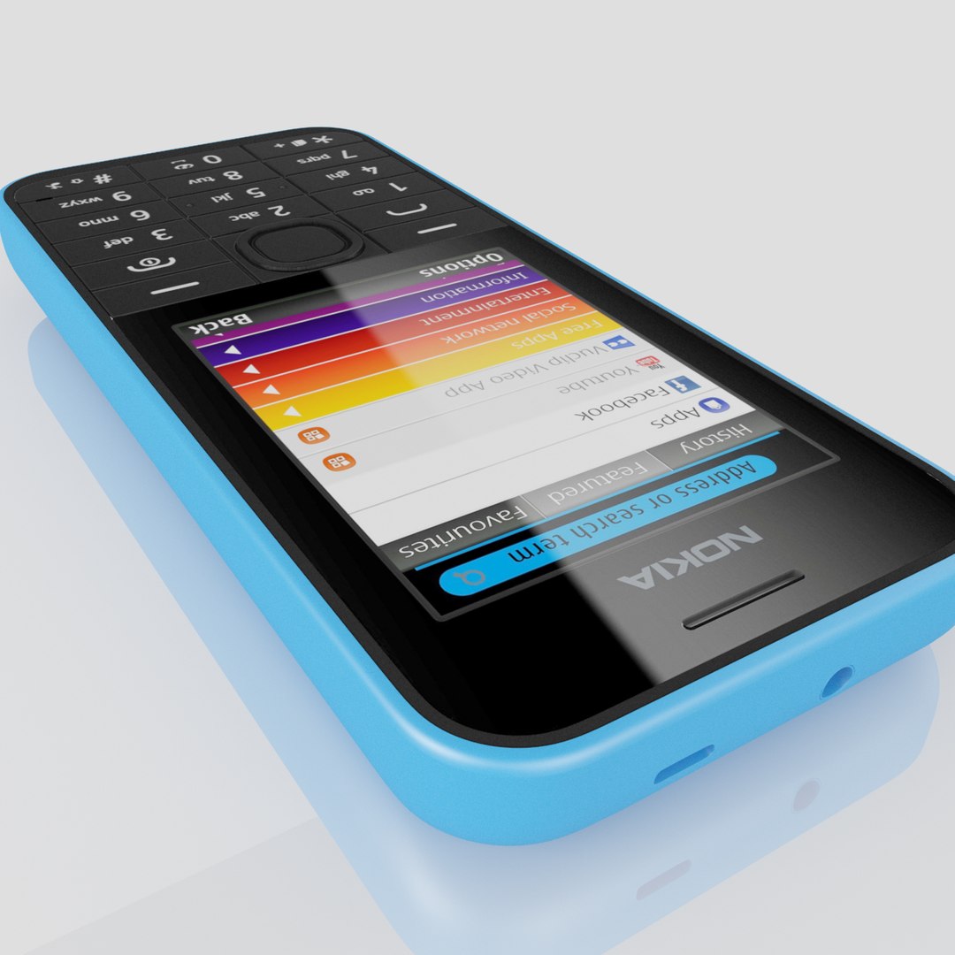 nokia 207 208 3d model
