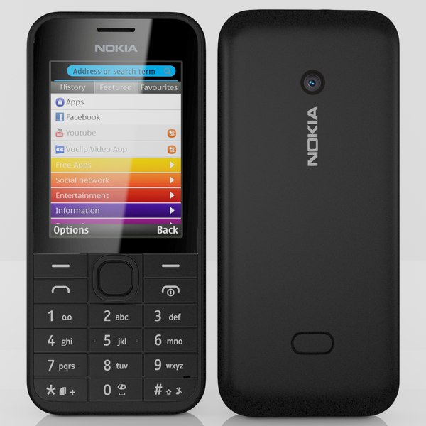 nokia 207 208 3d model