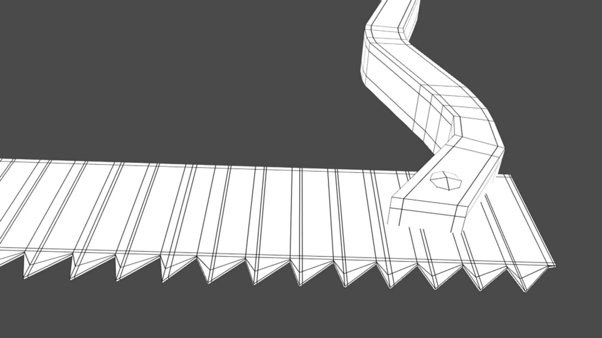 3D medieval bone saw model - TurboSquid 1398261