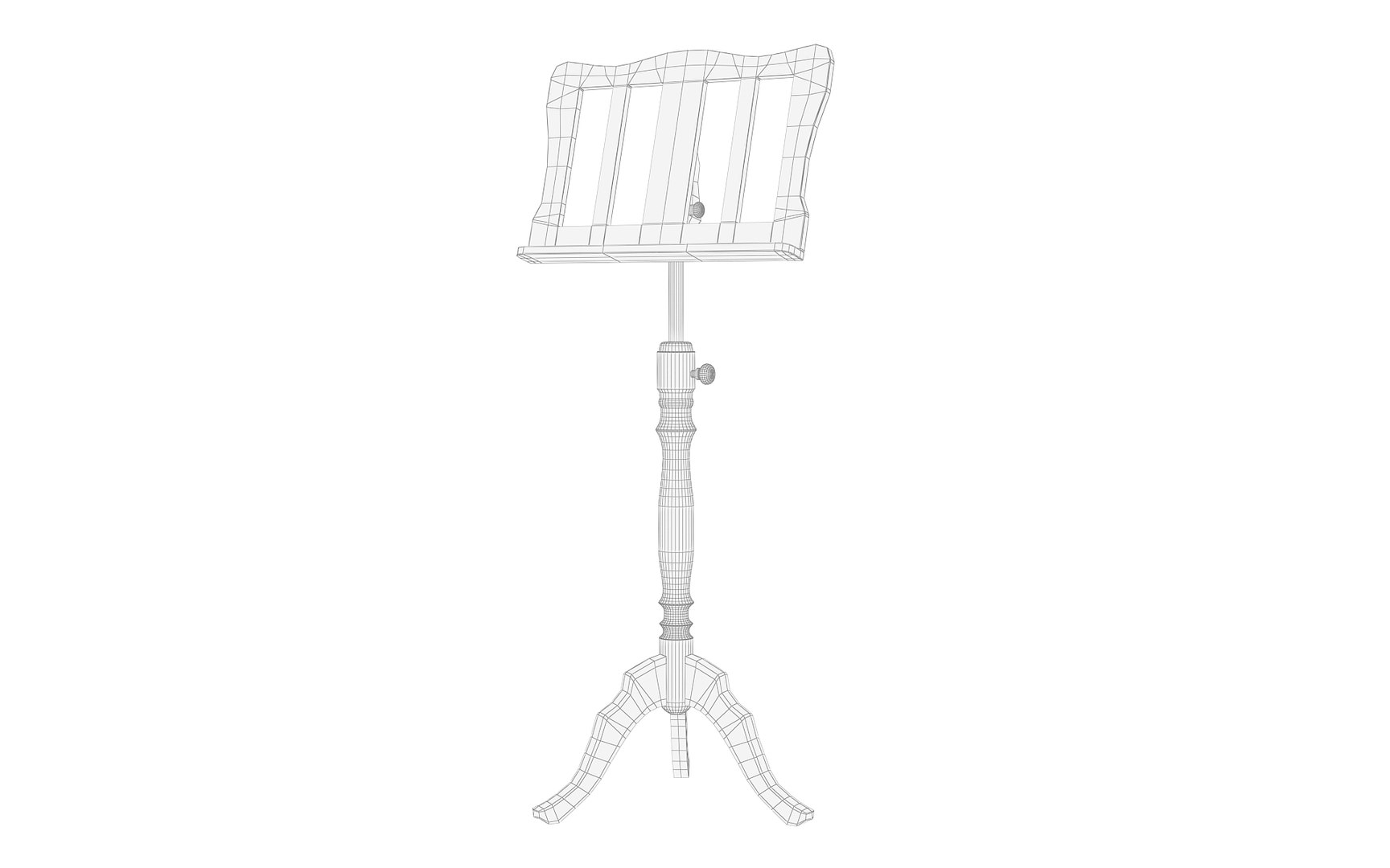 Stand Music 3d Model